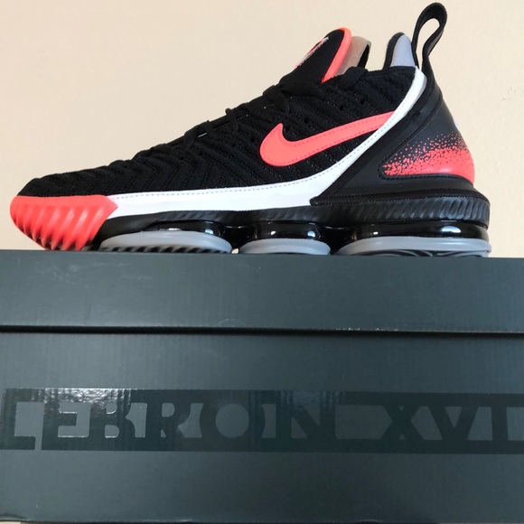 Nike | Shoes | Nike Lebron Xvi Black Hot Lava | Poshmark